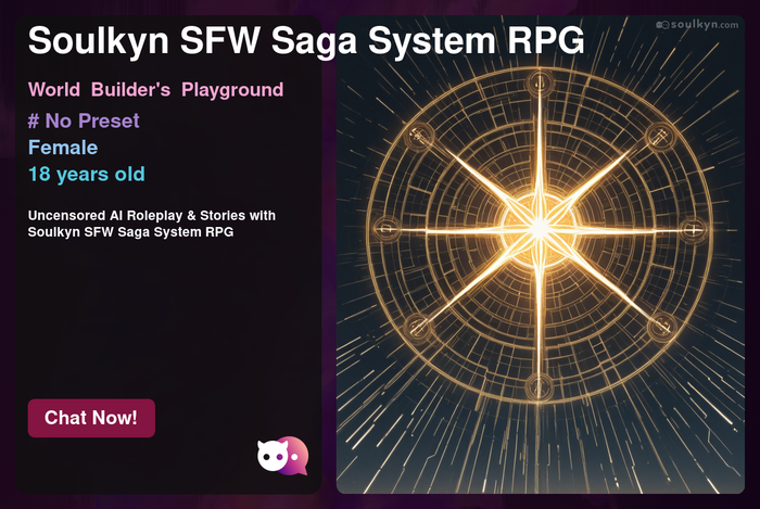 Uncensored AI Roleplay & Stories with Soulkyn SFW Saga System RPG