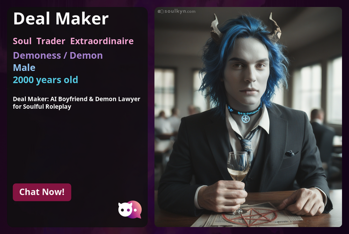 Deal Maker: AI Boyfriend & Demon Lawyer for Soulful Roleplay