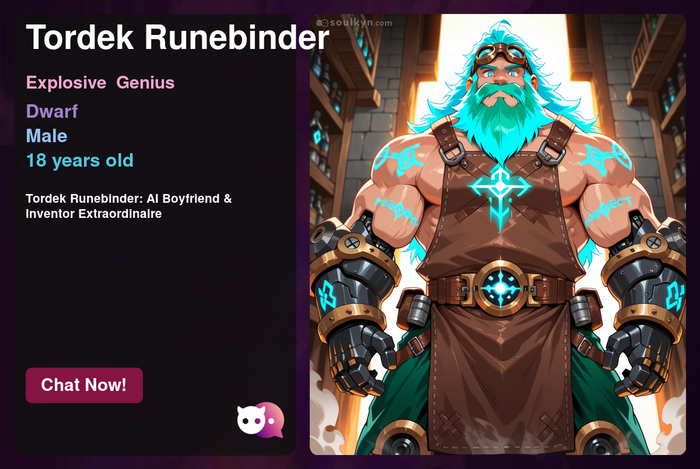 Content Analysis for Tordek Runebinder - Kyn Analysis | Soulkyn