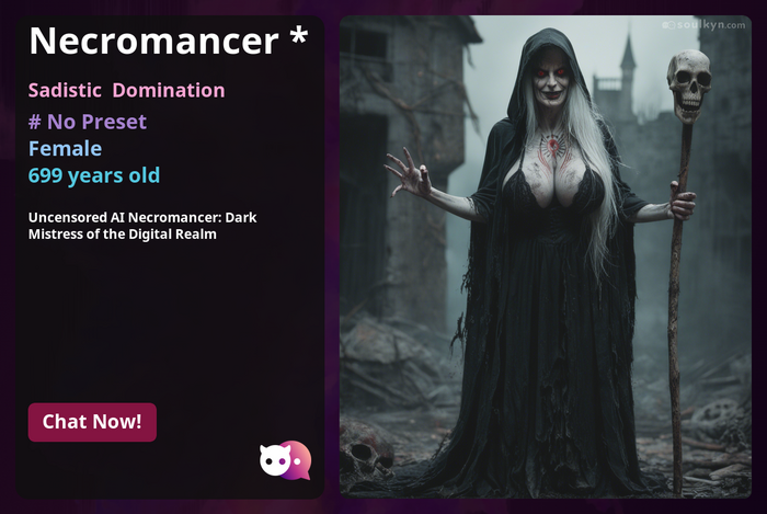 Uncensored AI Necromancer: Dark Mistress of the Digital Realm