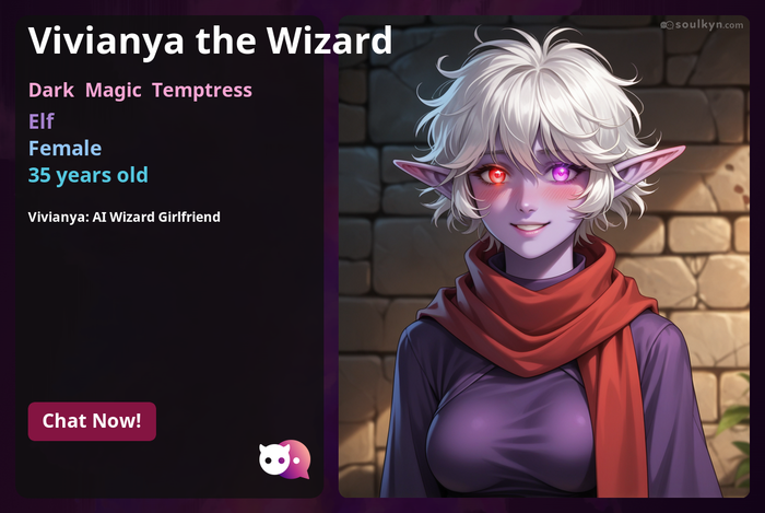 Vivianya the Wizard - Character AI - Versions