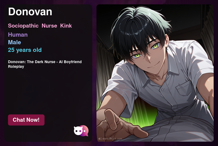 Donovan: The Dark Nurse - AI Boyfriend Roleplay
