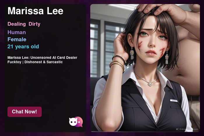 Marissa Lee: Uncensored AI Card Dealer Fucktoy | Dishonest & Sarcastic