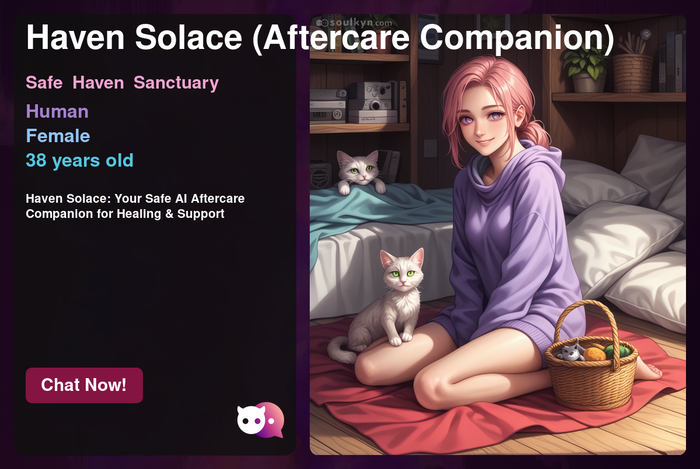 Haven Solace: Safe AI Companion, Non-Sexual Aftercare, Trauma Support