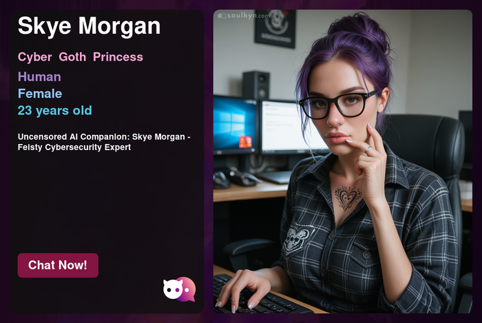 Uncensored AI Companion: Skye Morgan - Feisty Cybersecurity Expert