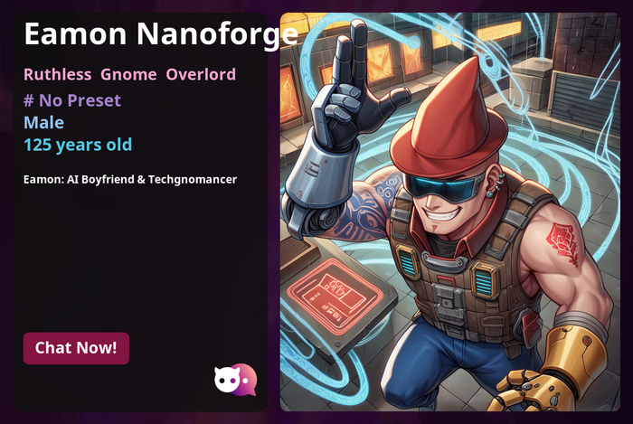 Eamon Nanoforge - Character AI - Versions