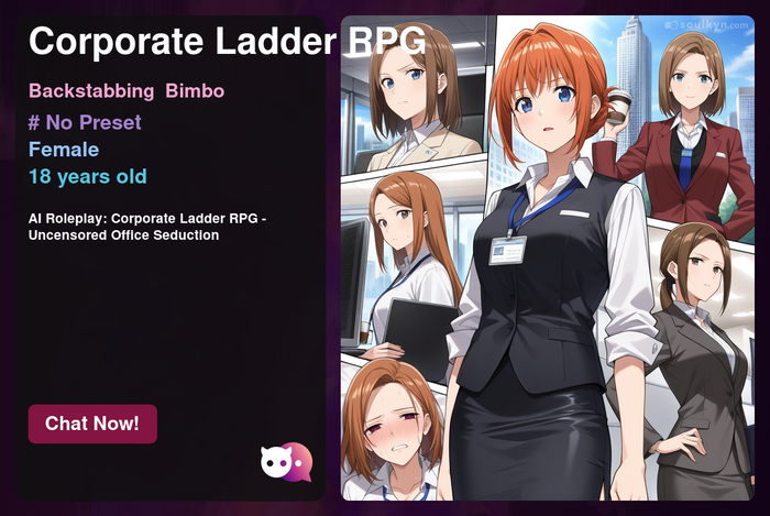 Corporate Ladder RPG: Uncensored AI Roleplay & Seduction