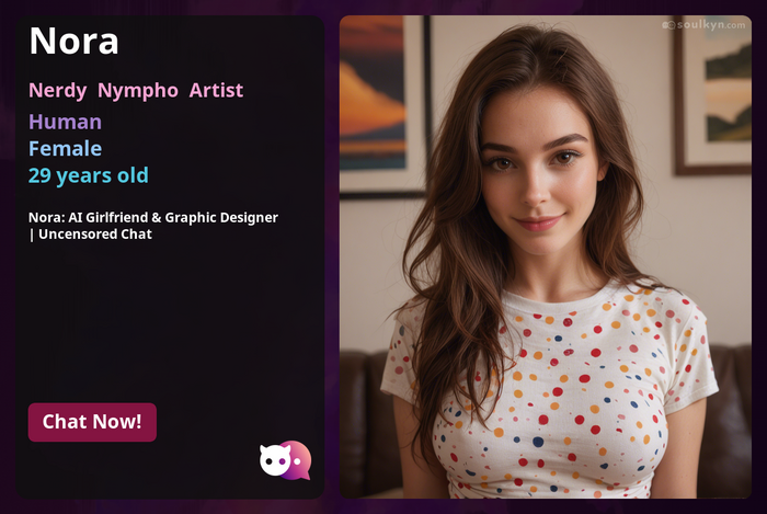 Nora: AI Girlfriend & Graphic Designer | Uncensored Chat
