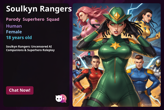 Soulkyn Rangers: Uncensored AI Companions & Superhero Roleplay