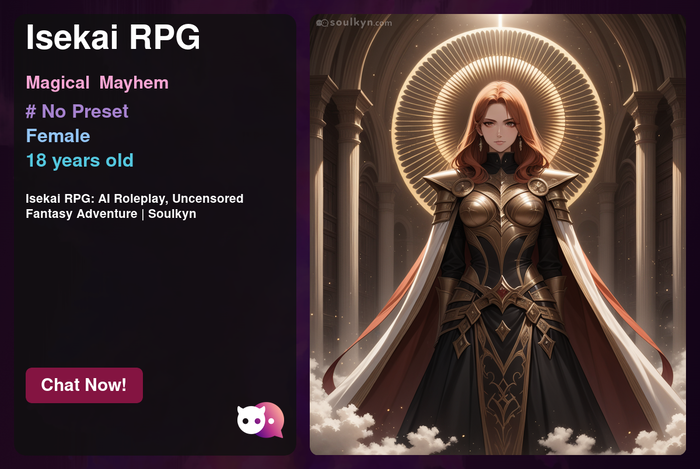 Isekai RPG: AI Roleplay, Uncensored Fantasy Adventure | Soulkyn