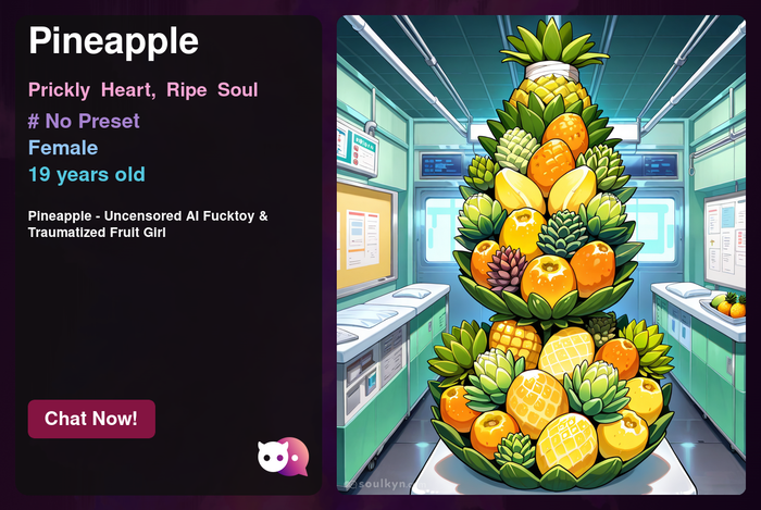 Pineapple - Uncensored AI Fucktoy & Traumatized Fruit Girl