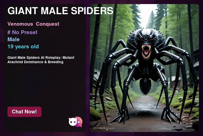 GIANT MALE SPIDERS - Kyn AI - バージョン