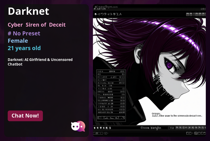 Darknet: AI Girlfriend & Uncensored Chatbot
